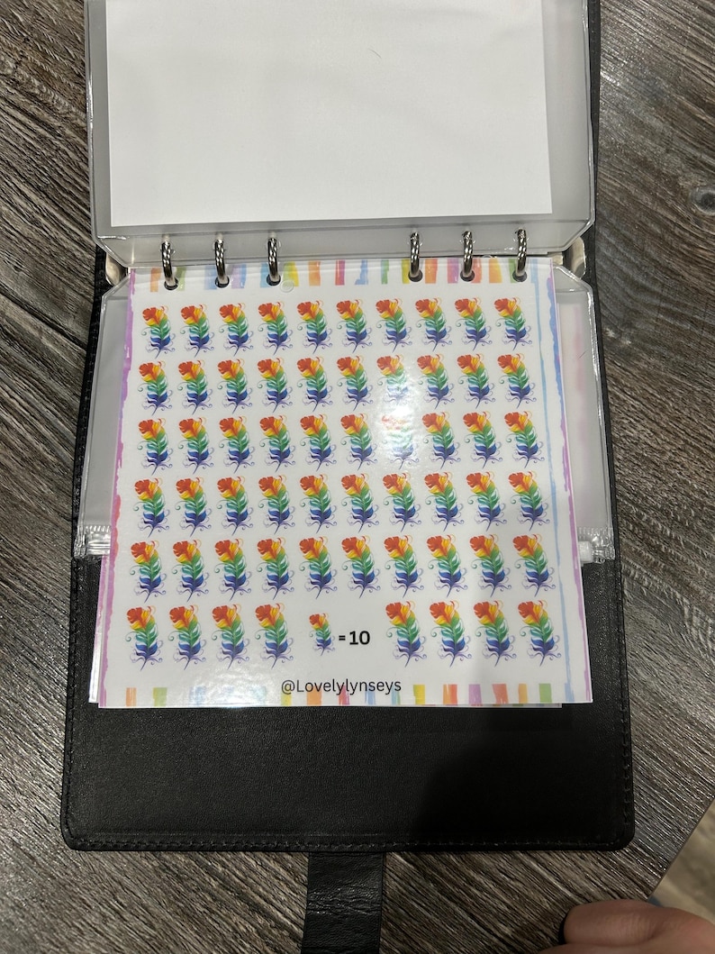 Rainbow Savings - 6 Saving Challenges With Dashboard and Wallets - Etsy