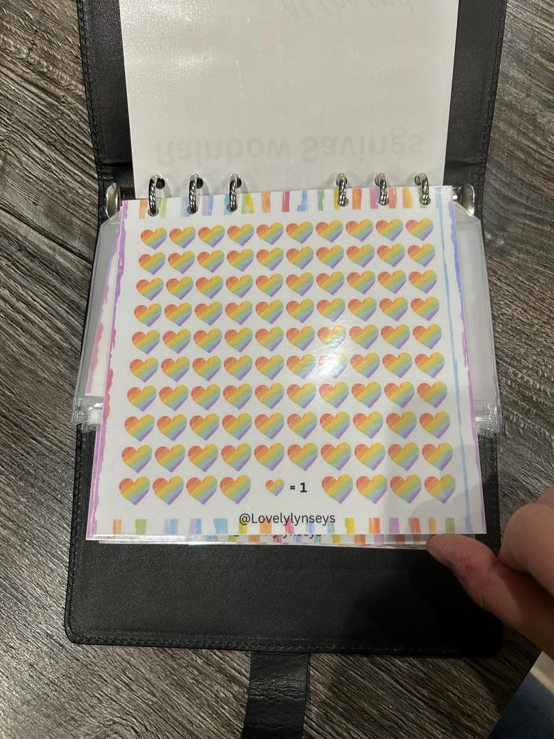 Rainbow Savings - 6 Saving Challenges With Dashboard and Wallets - Etsy