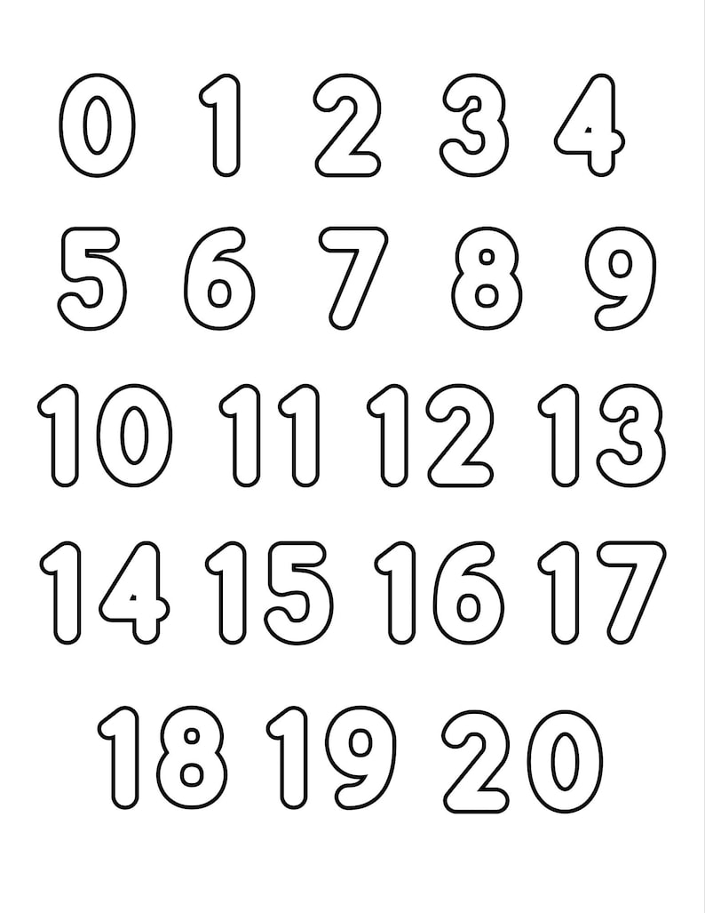 Printable Coloring Pages | Alphabet | Numbers 0-20 | Shapes | Lowercase ...