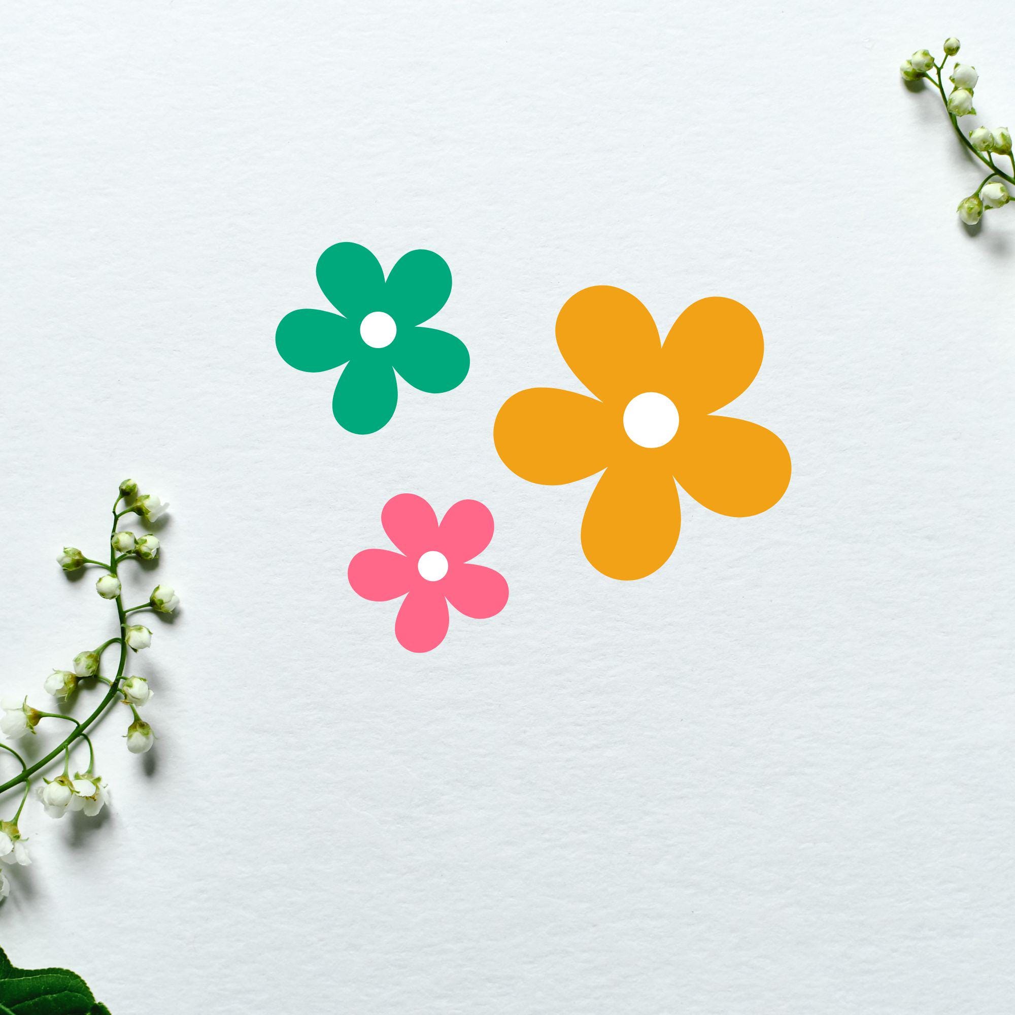 Daisy SVG Bundle: Spring & Summer Flower Clipart (PNG, JPG) - Etsy