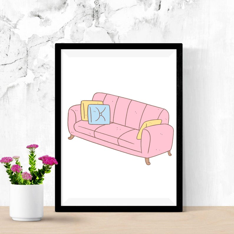 Couch Sofa SVG/ Clip Art Cut File Silhouette/ Furniture Svg/ Home ...
