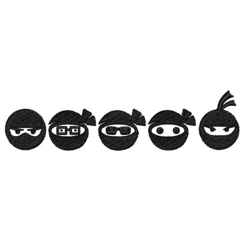 Ninja Embroidery Design, Martial Art Embroidery, Ninja Embroidery ...