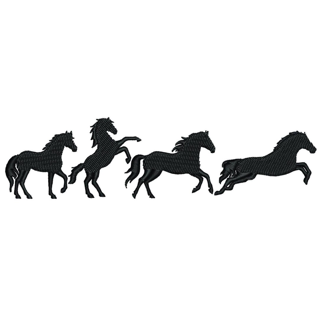 Horse Embroidery Design 6 Sizes, Farmhouse Country Embroidery Running ...