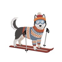Custom Christmas Dog Embroidery Design: Machine Embroidery (digital ...