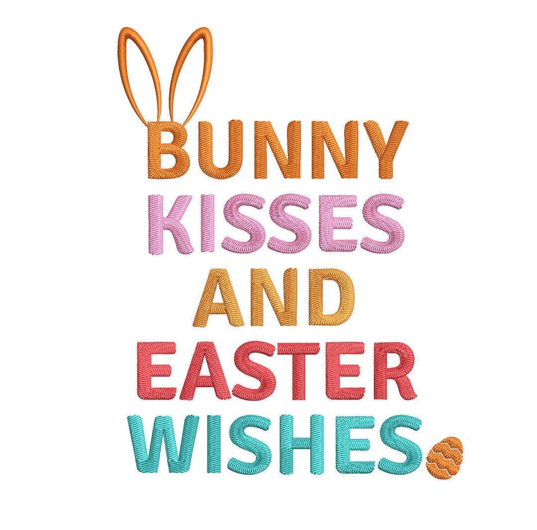 Easter Embroidery Design Pes Dst Jef Exp Vp3, Bunny Rabbit Saying ...