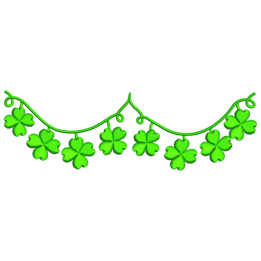 Four Leaf Clover Embroidery Pes Dst Jef Exp Vp3, St Patrick Day ...