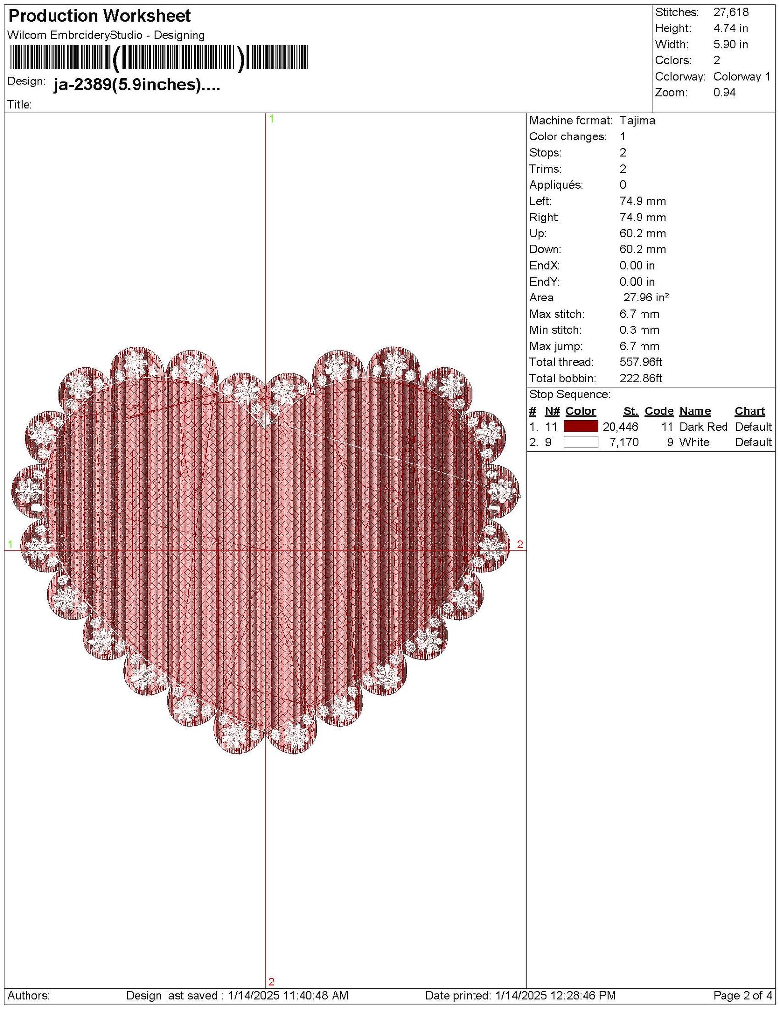 Coquette Heart Shape Embroidery Design 6 Sizes, Valentine Embroidery ...