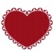 Coquette Heart Shape Embroidery Design 6 Sizes, Valentine Embroidery ...