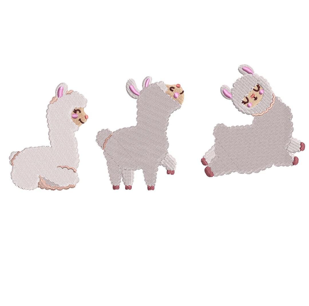 Llama Embroidery Design 6 Sizes, Spring Baby Embroidery Machine Digital ...