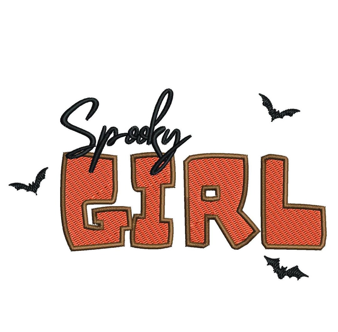 Spooky Girl Embroidery Design Pes Fall Autumn Halloween October ...