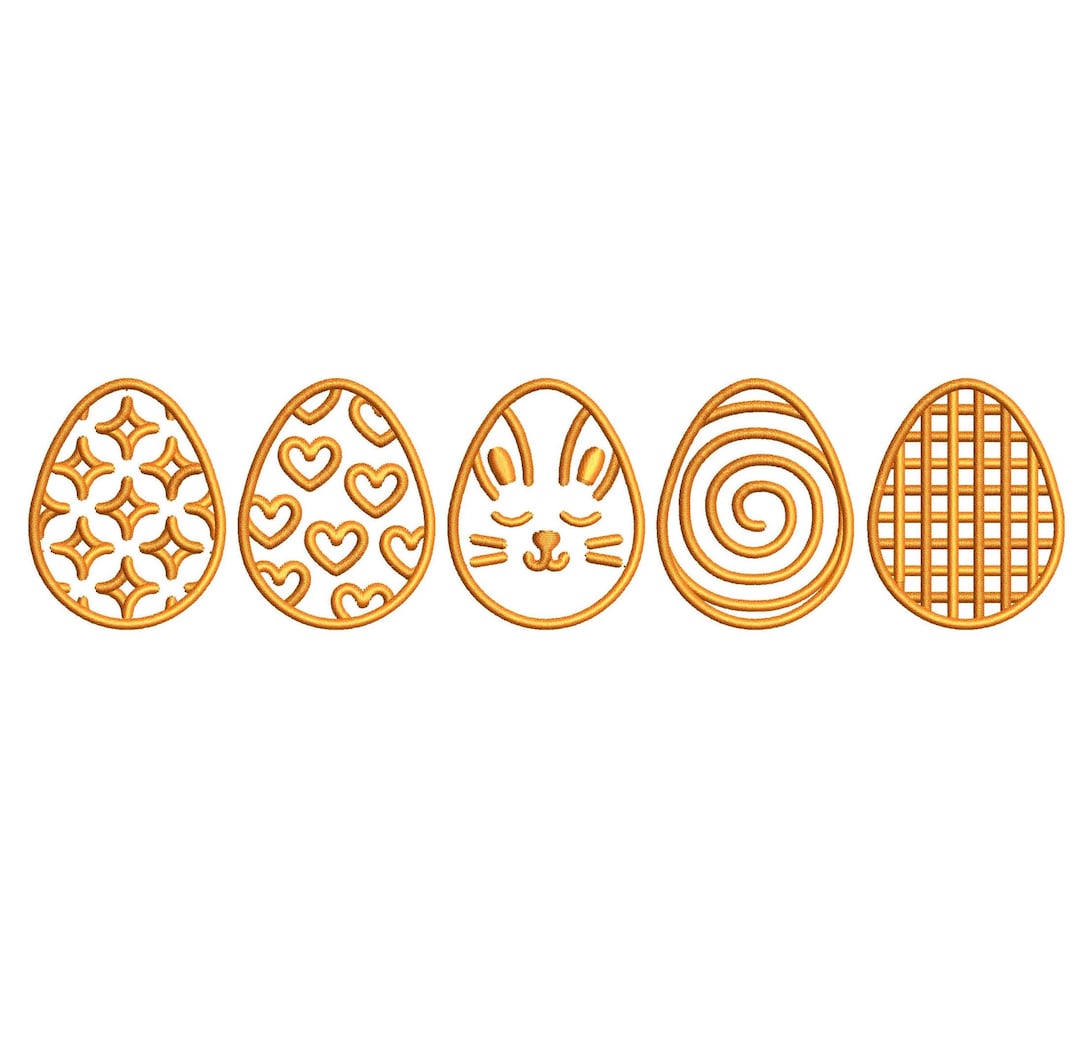 Easter Egg Embroidery Design Pes Dst Exp Hus Jef Sew Vp3 Xxx Bunny ...