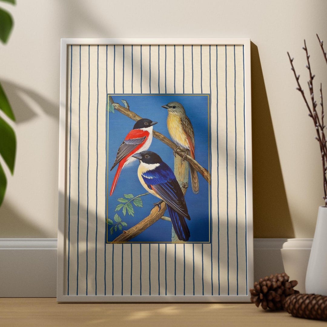 Vintage Bird Wall Art Bird Printable Wall Art Digital Download Nature ...