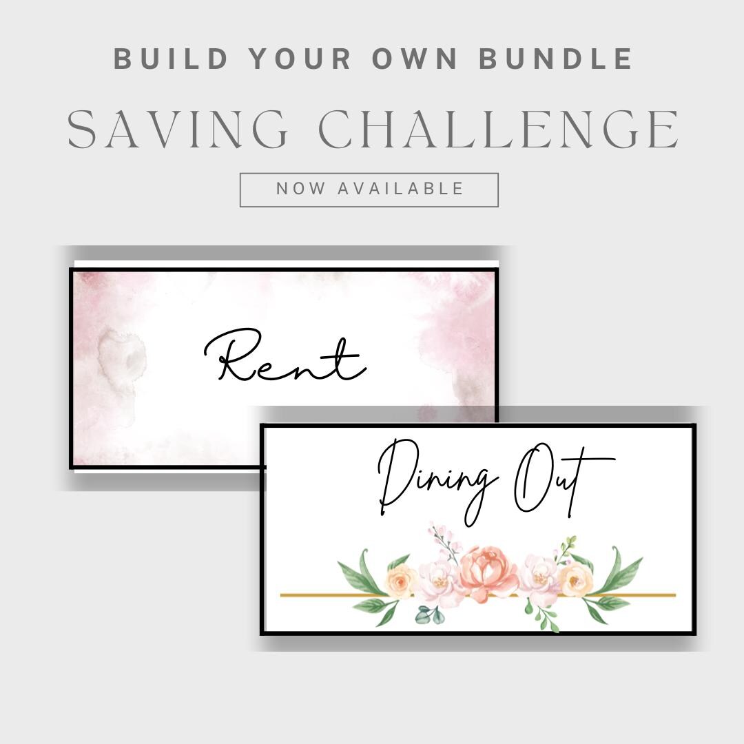Build Your Own Bundle Cash Envelope Inserts Customizable Insert Cash ...