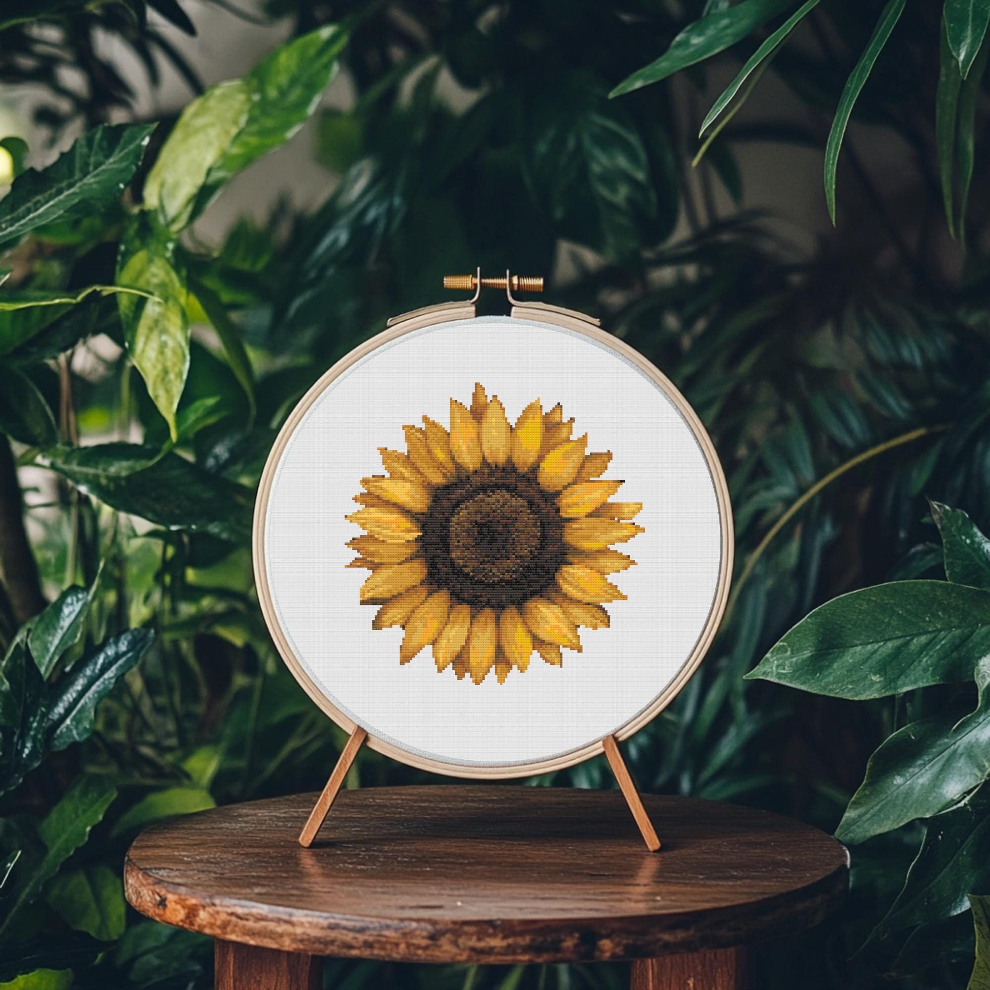 Sunflower Cross Stitch Pattern PDF | Digital Embroidery Design ...