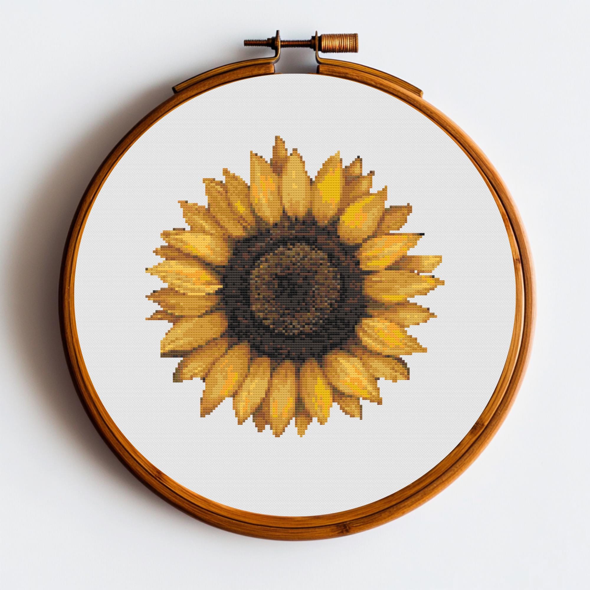 Sunflower Cross Stitch Pattern PDF | Digital Embroidery Design ...