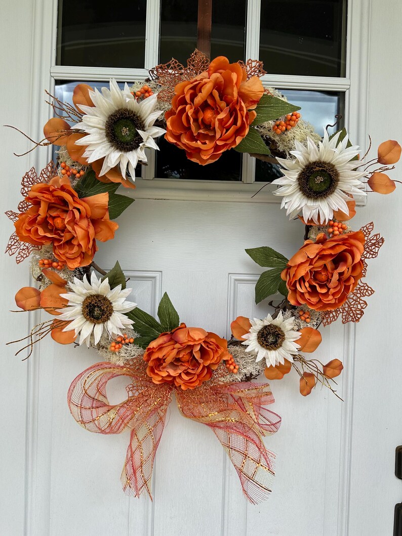 18 Inch Daisy & Soft Orange - Etsy