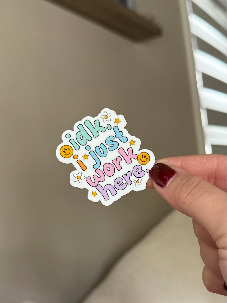 10 Funny Work Sticker Bundle, Sarcastic but Cute Office Humor Stickers ...