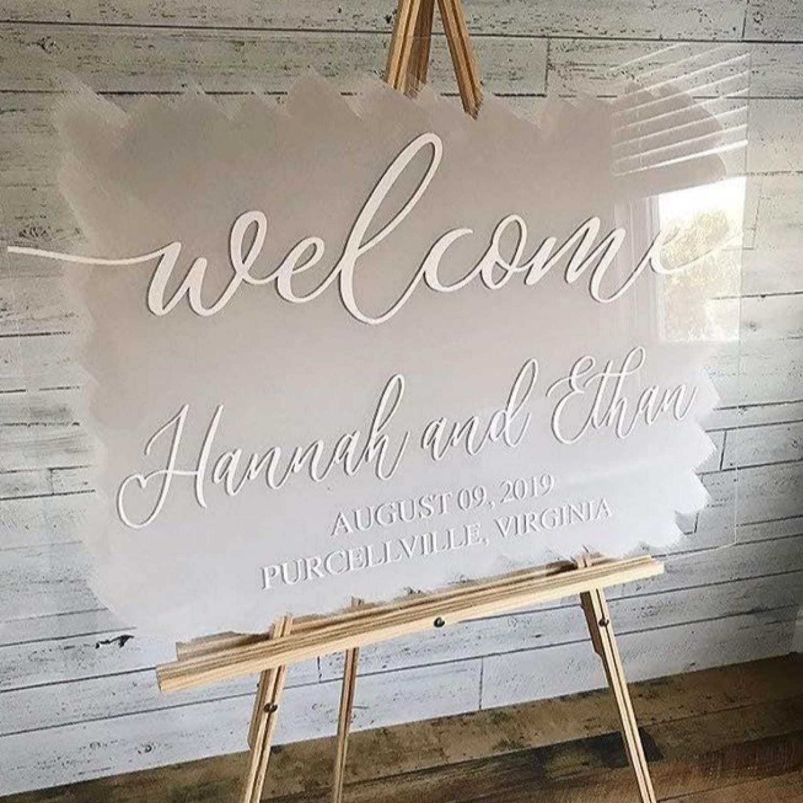 We Are Engaged Acrylic Sign | Custom Engagement Signs | Engagement ...