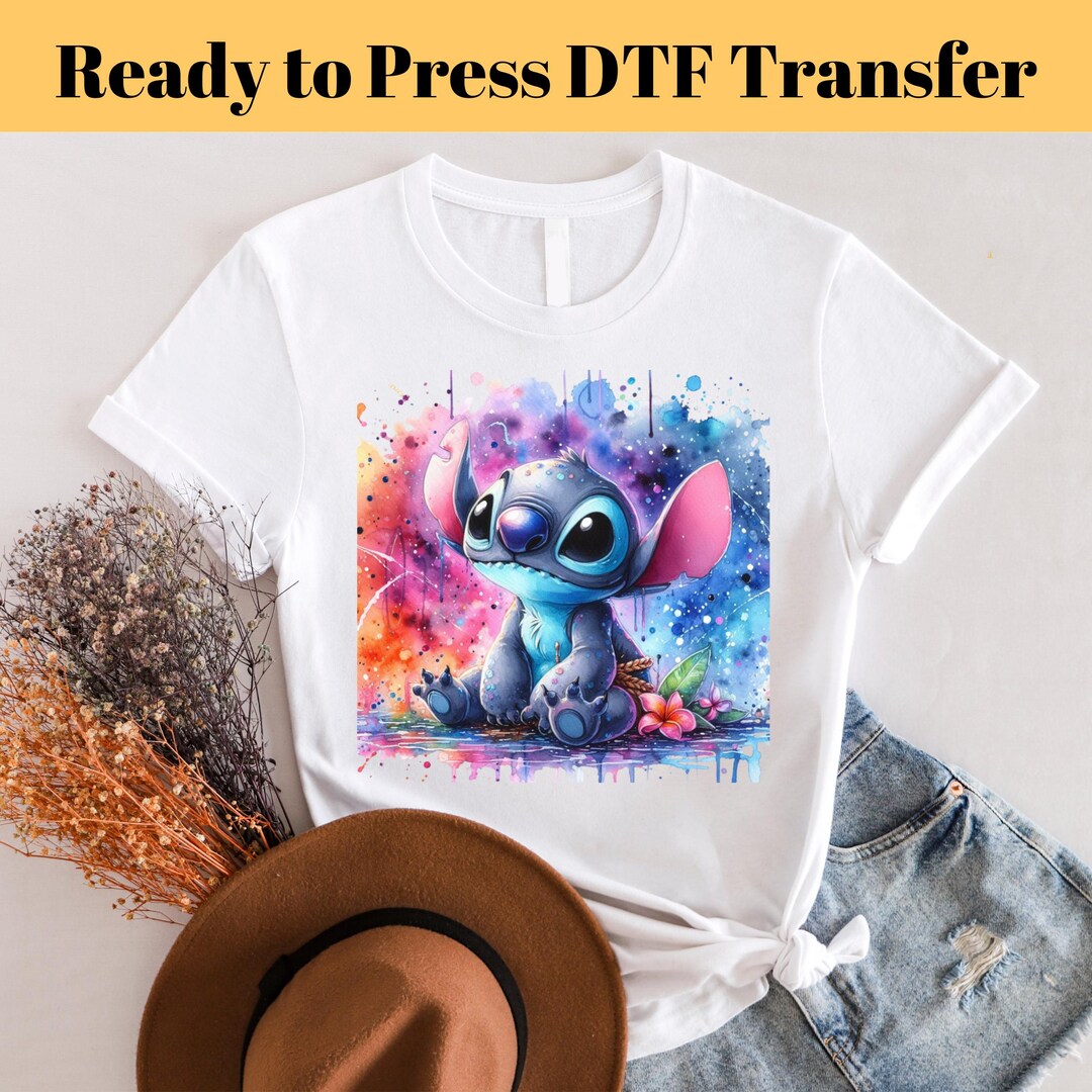 Stitch Ready to Press, Disney Heat Transfer, Disney Summer DTF, Family ...