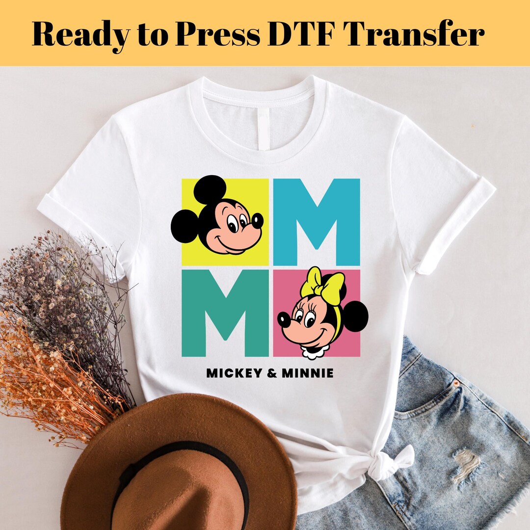 Mickey and Friends DTF, Disney Transfers, Ready to Press, Personalized ...