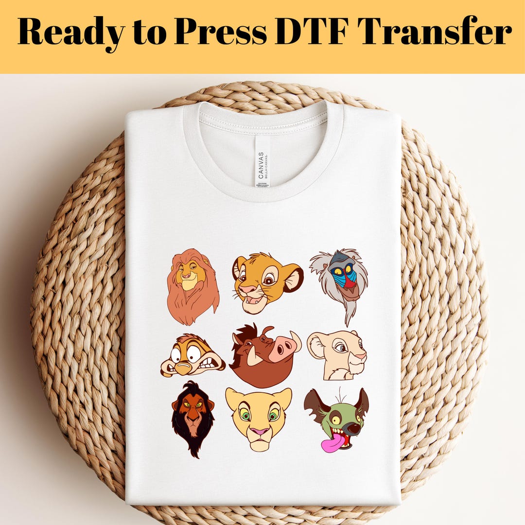 El Rey León y sus amigos (DTF), El Rey (DTF), Camiseta de viaje ...