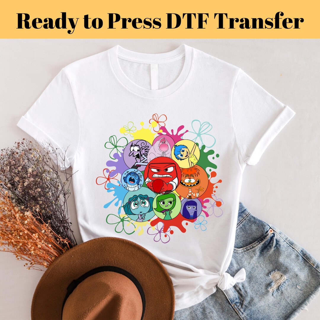DTF Transfer | Inside Out It's Okay to Feel All the Feels - Front ...