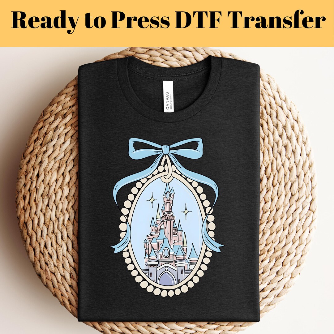 Princess Castle DTF Transfer, Disney Ready to Press, Princess ...