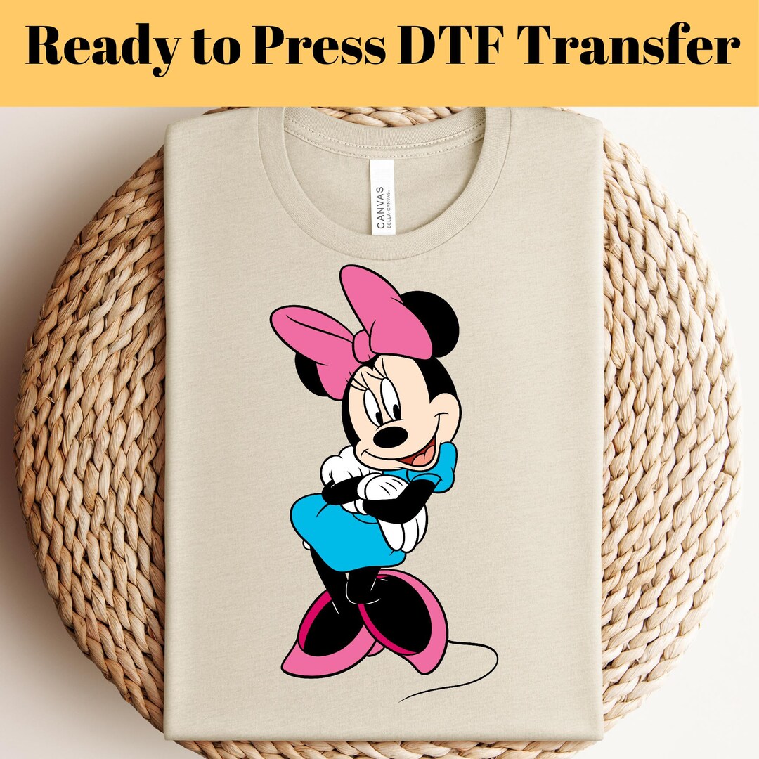 Minnie Mouse DTF, Mickey Mouse Heat Transfer, Disneyworld DTF Transfer ...