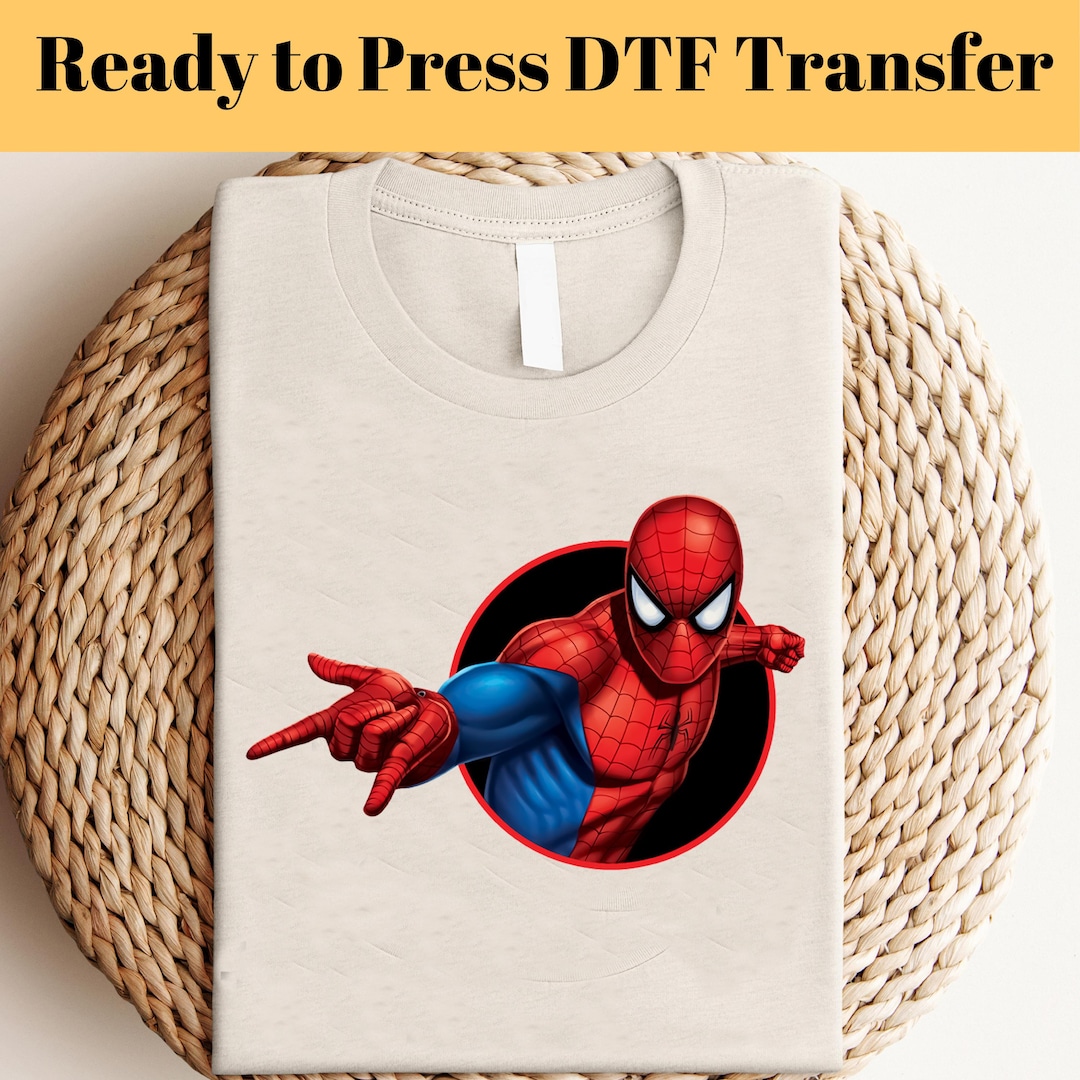 Spiderman DTF Transfer, Superhero Dtf, Spiderman DTF, Hero Transfer ...