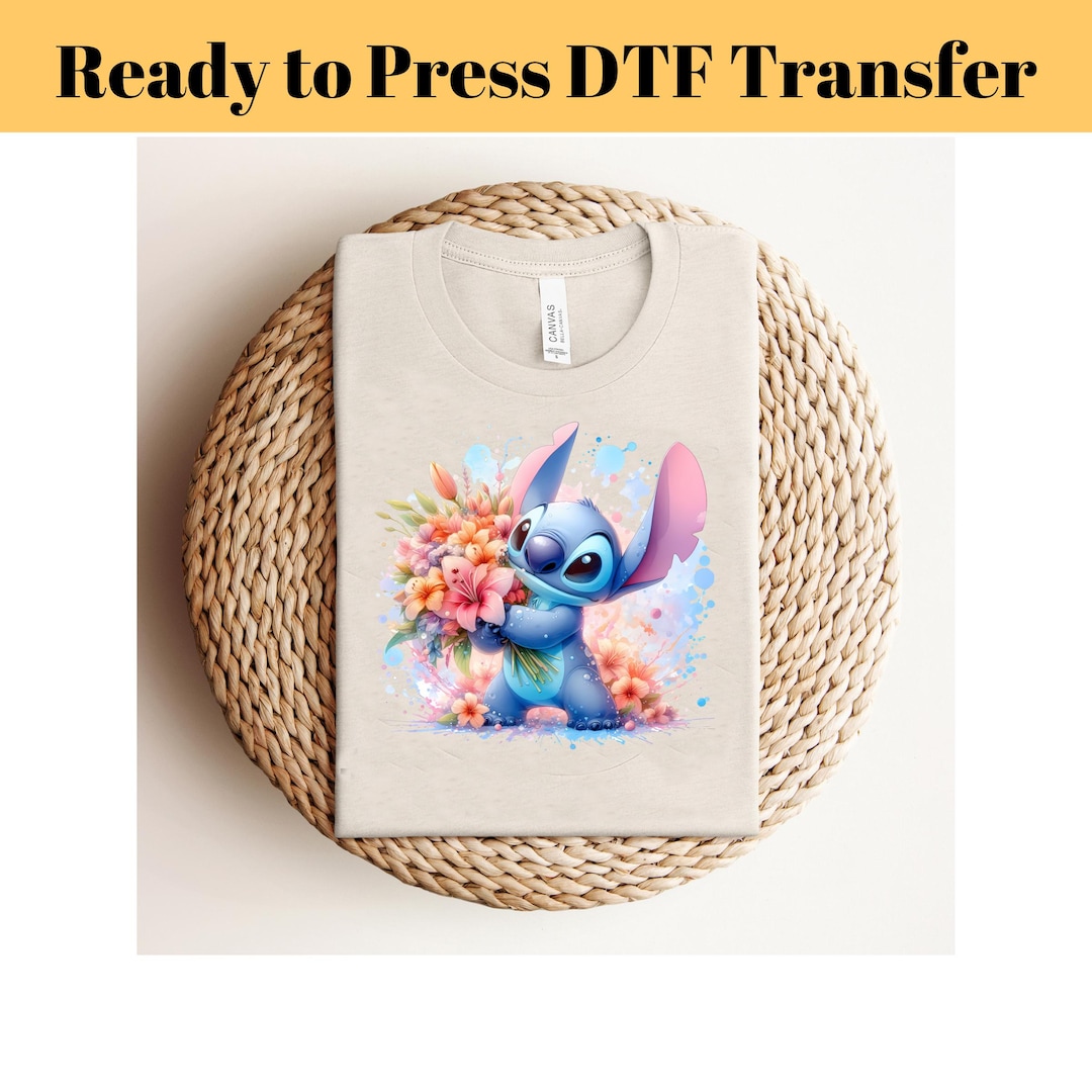 Stitch DTF, Disney Tee, Ready to Press, Stitch Disneyworld Shirt ...