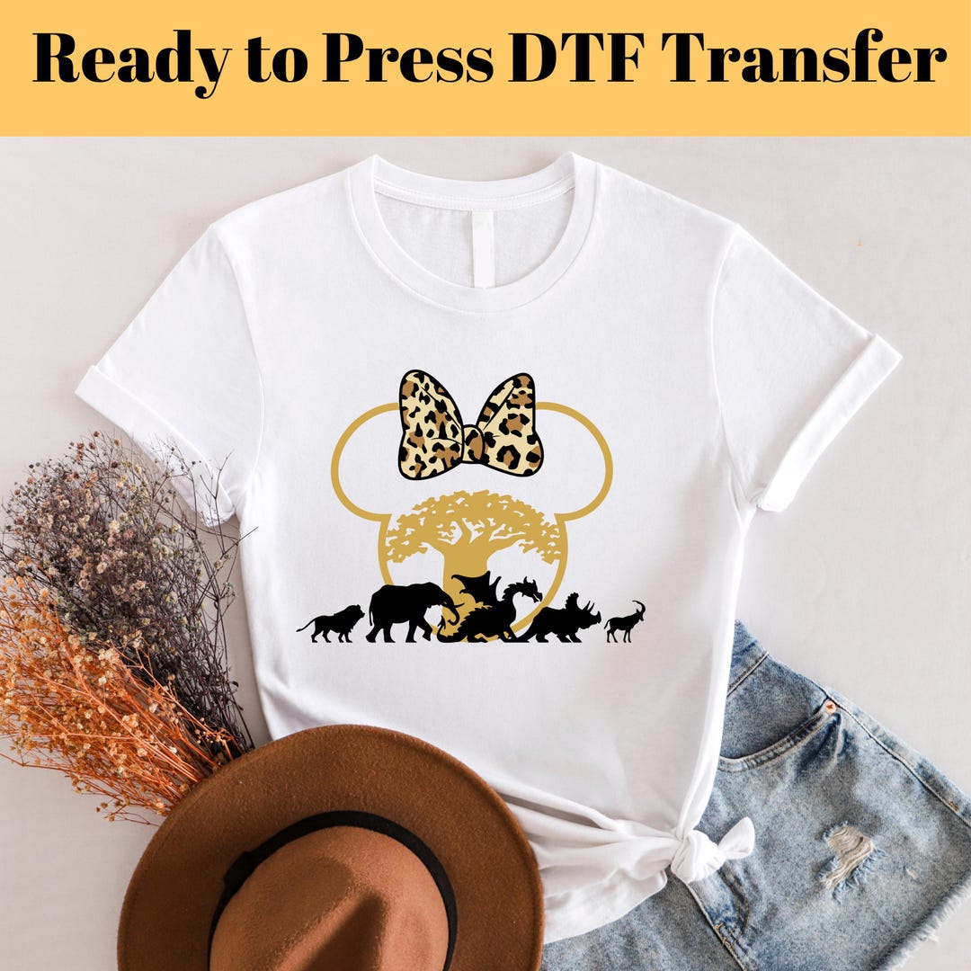 Animal Kingdom Tree of Life DTF Transfer Ready to Press, Disney Safari ...