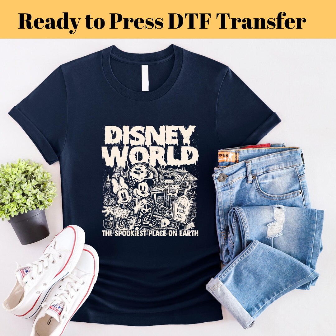 Retro Disneyworld Est 1971 Halloween Dtf, Mickey Ghost Dtf, Disney World Halloween Dtf, Mickey ...