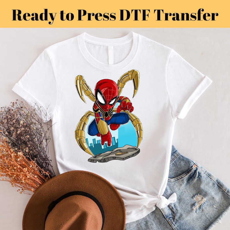 Ready to Press DTF Spiderman Collage Direct to Film Transfer DTF Prints ...