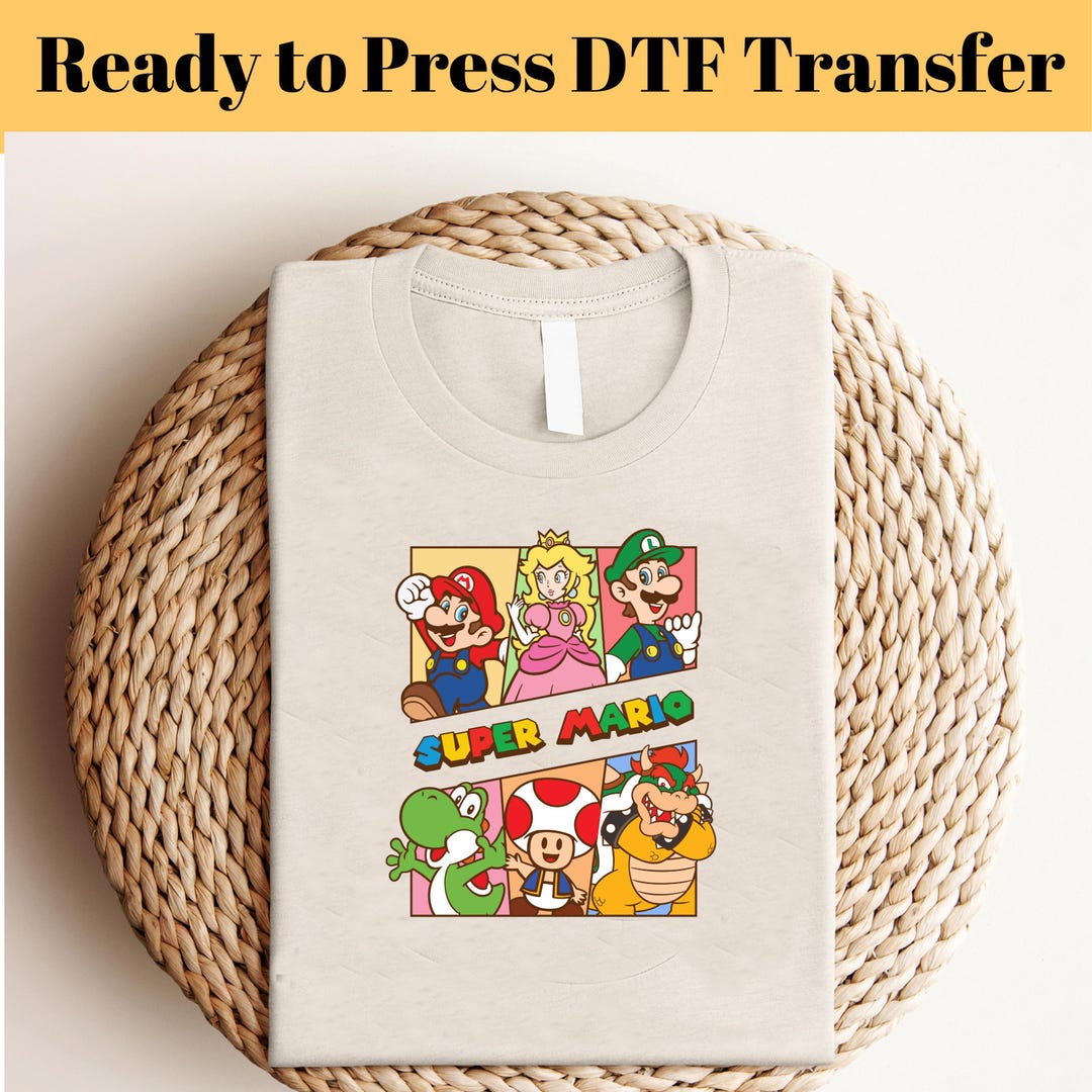 Super Cartoon DTF Transfer, Watercolor Movie DTF Transfers Ready to ...