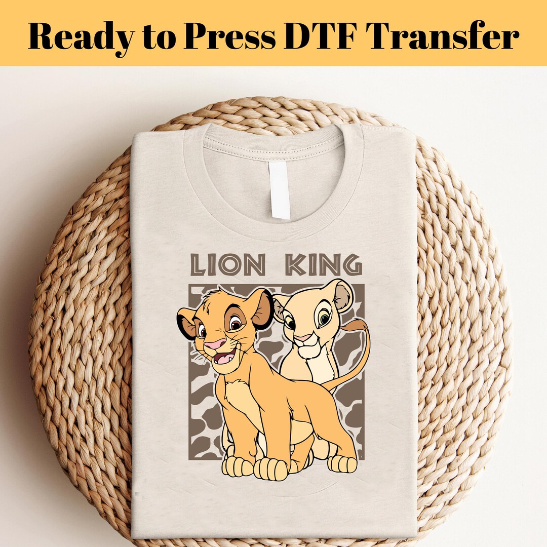 The Lion King DTF, Ready to Press, Disney Family Trip DTF, Simba Lion ...