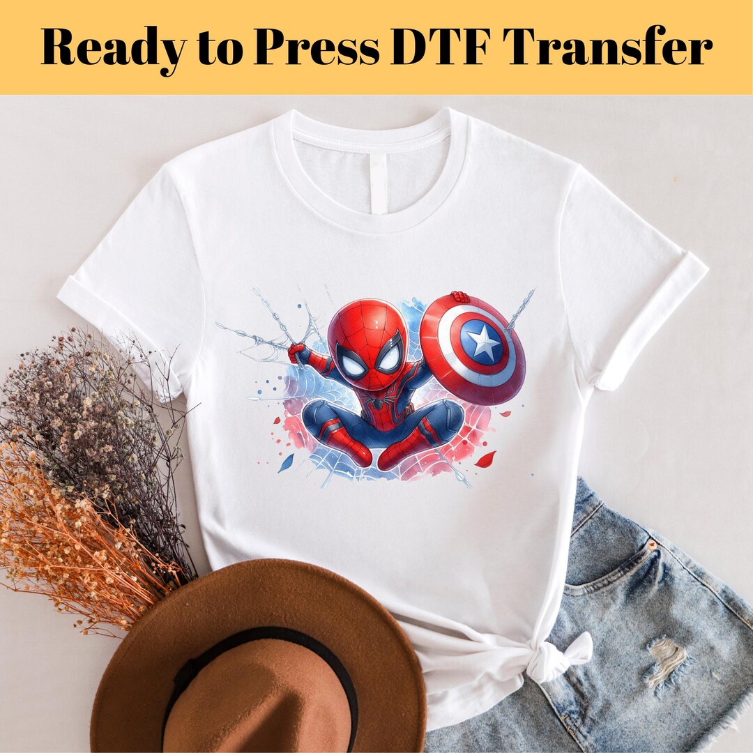 Spiderman DTF Transfer,super Hero Dtf, Spiderman DTF, Hero Transfer ...