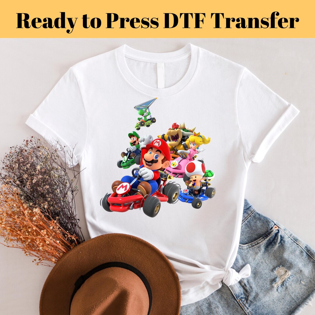 Super Mario Kart Dtf, Super Mario Character Dtf, Super Mario Family Dtf ...
