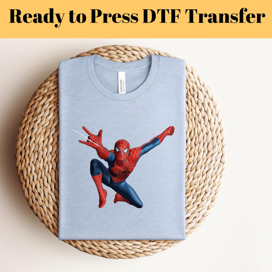 Spiderman DTF Transfer, Superhero Dtf, Spiderman DTF, Hero Transfer ...