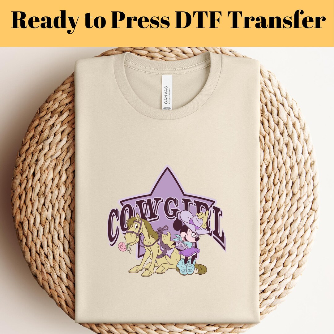 Disney Minnie Mouse DTF, Minnie Mouse Heat Transfer, Disney Transfer ...