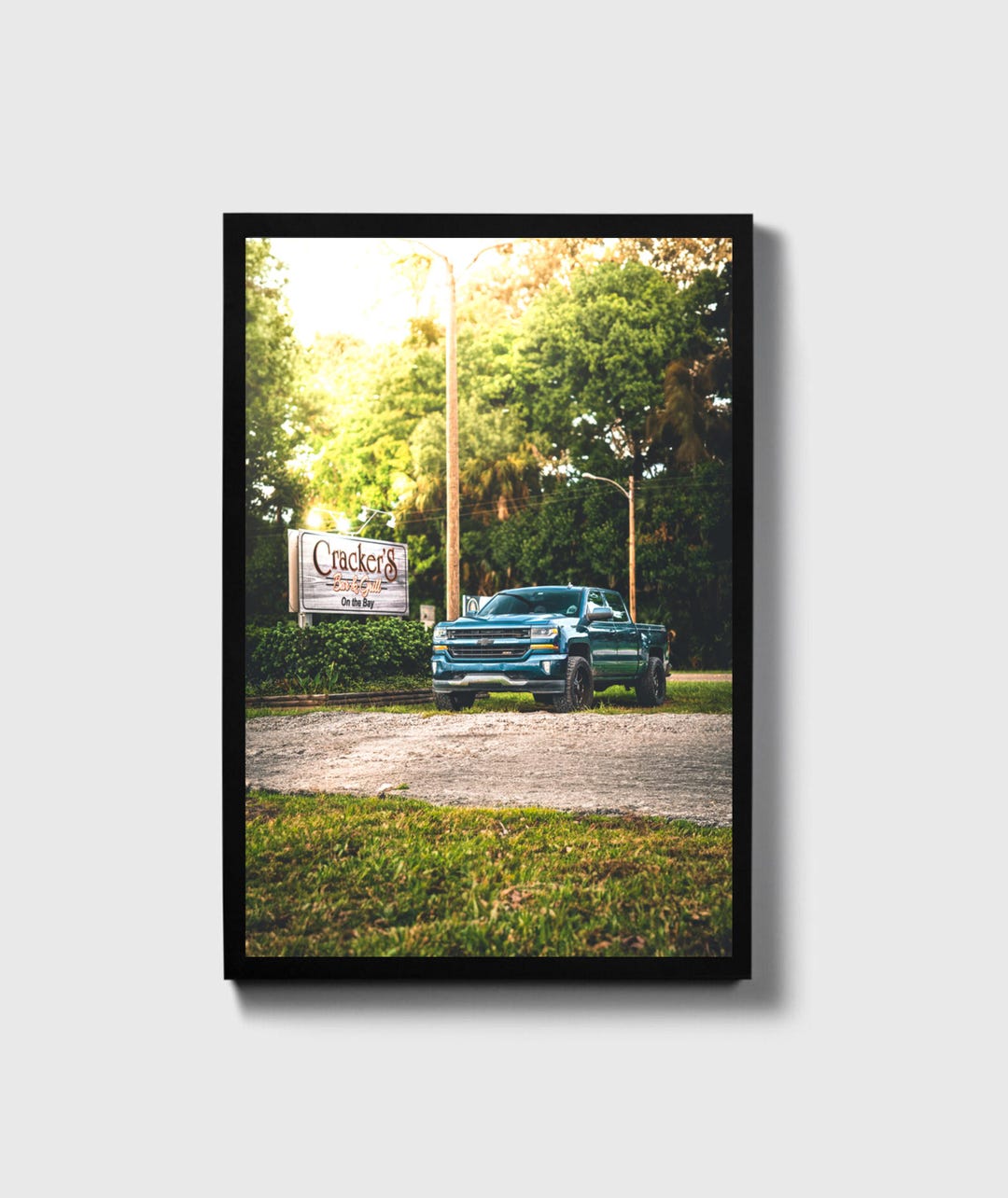 Chevrolet Silverado Poster, Powerful Pickup Truck Print, Automotive ...