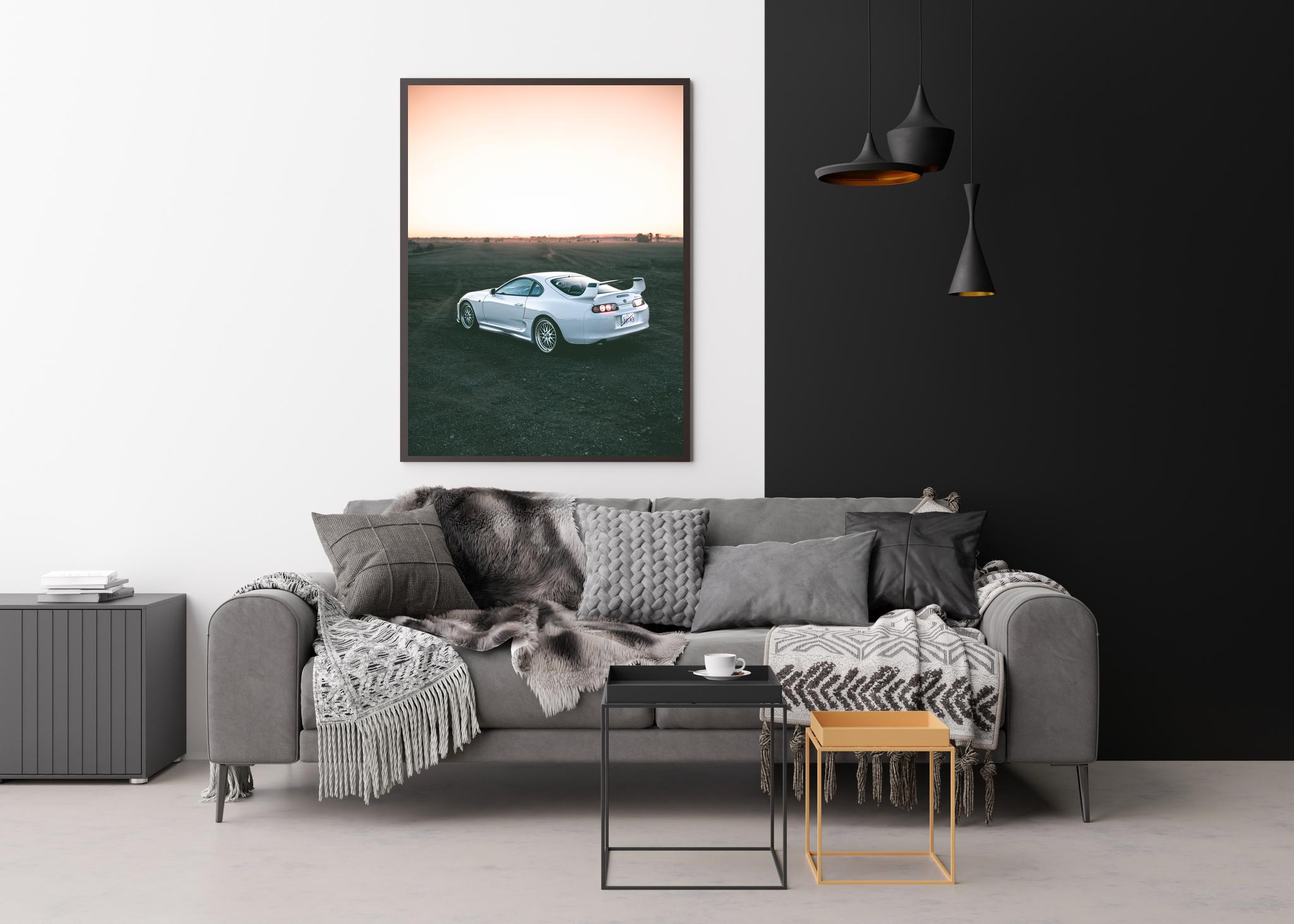 Toyota Supra MK4 Poster - JDM Sports Car Art Print - Classic Turbo Car ...