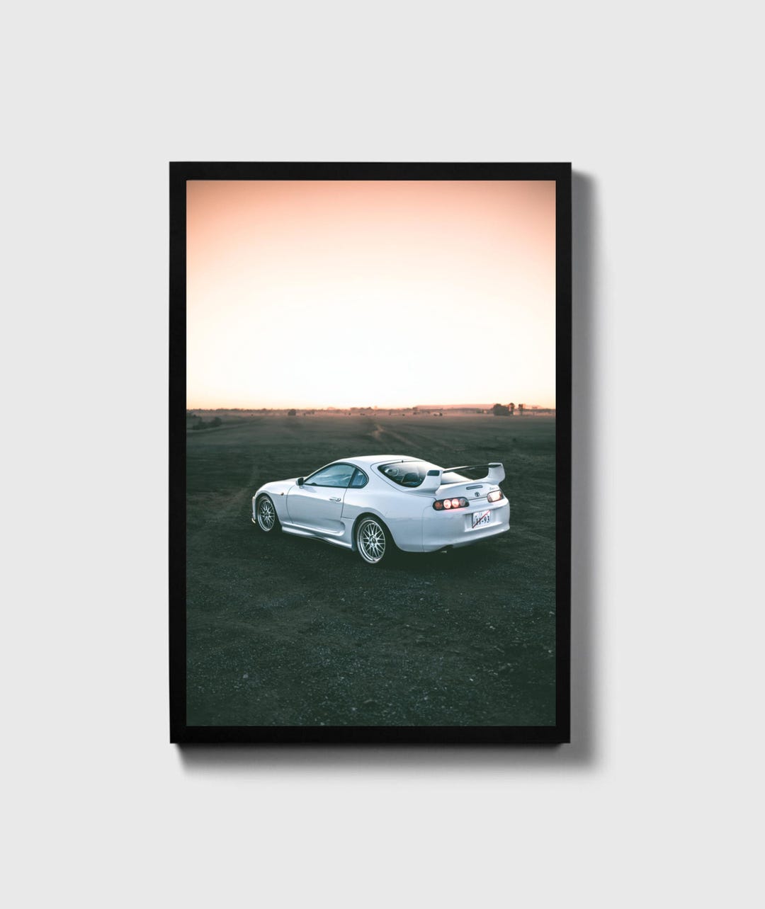 Toyota Supra MK4 Poster - JDM Sports Car Art Print - Classic Turbo Car ...