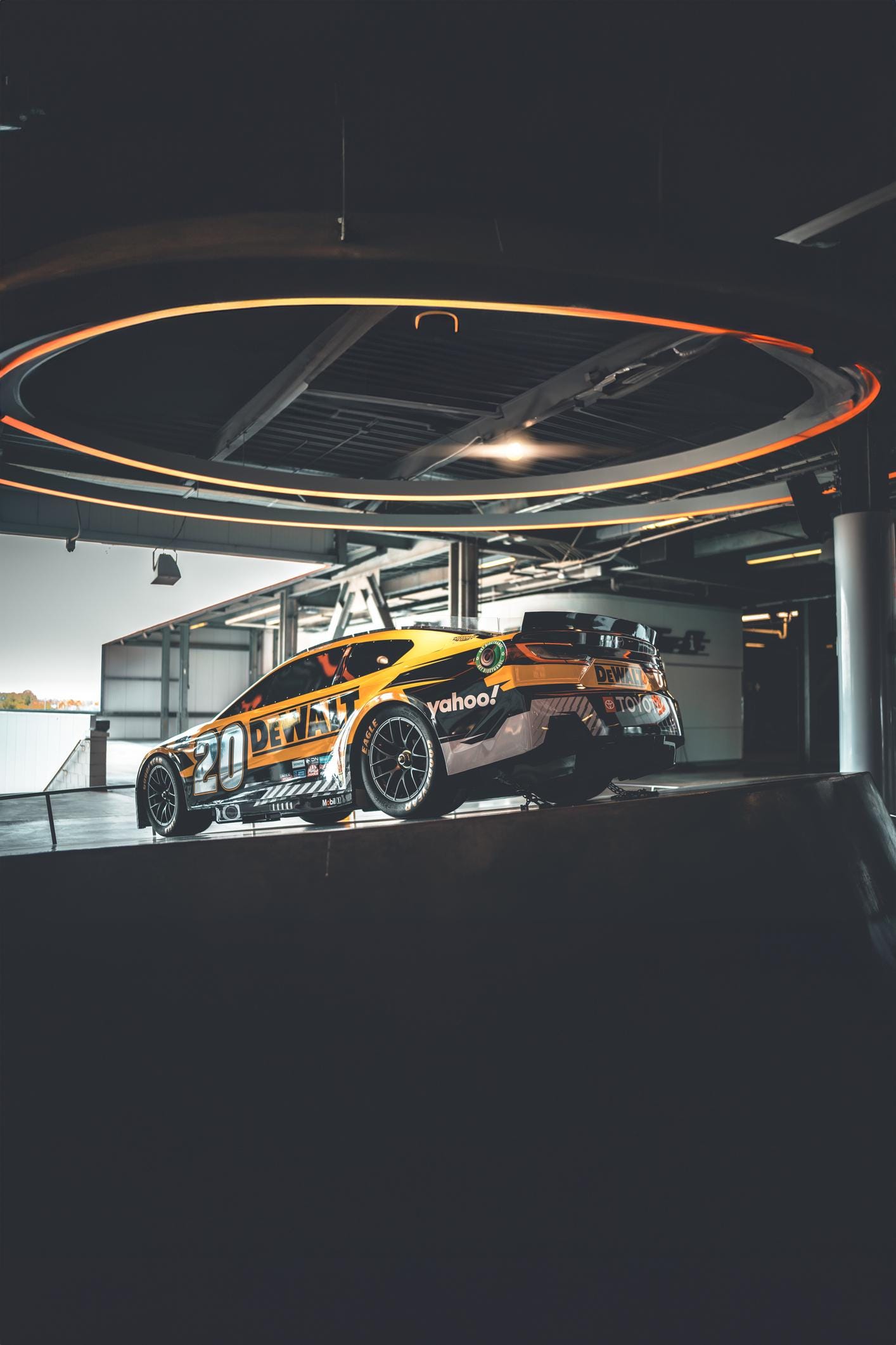 Dewalt No. 20 NASCAR Racing Car Photo, Sleek Poster for Racing ...