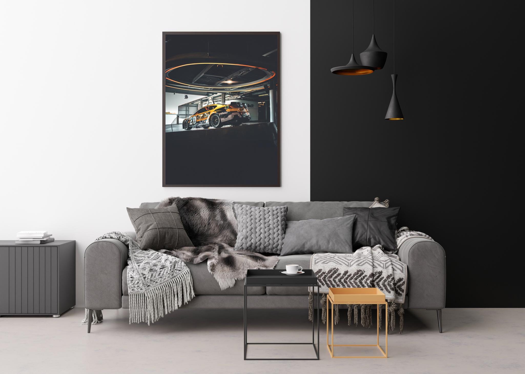 Dewalt No. 20 NASCAR Racing Car Photo, Sleek Poster for Racing ...