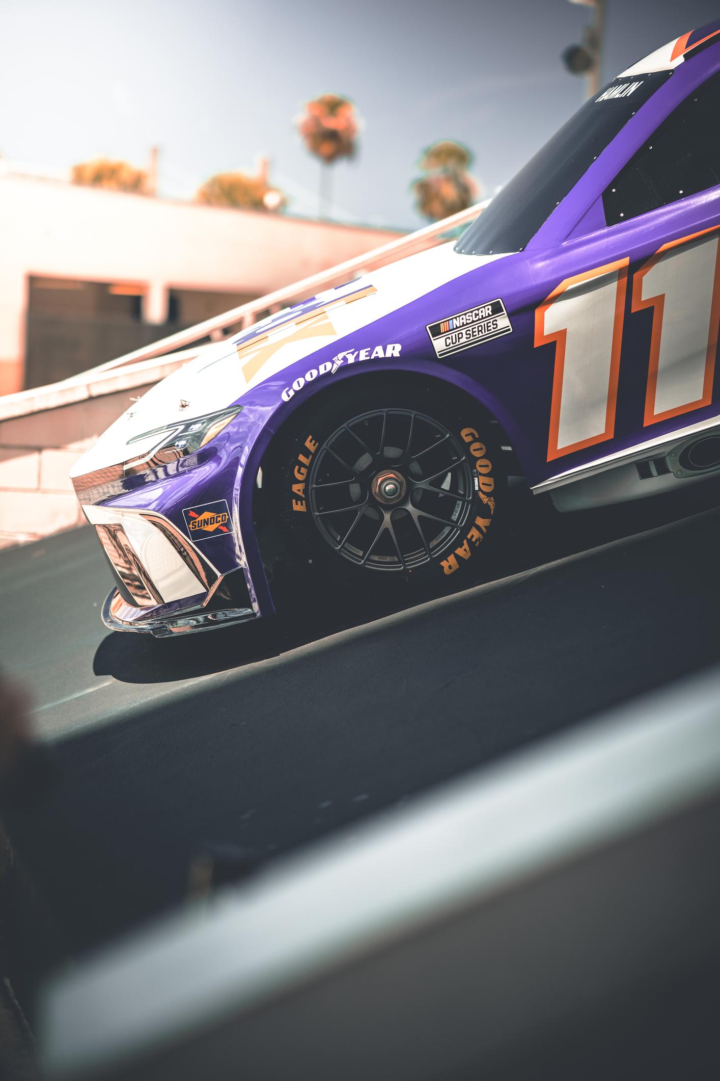 Denny Hamlin NASCAR Poster, #11 Race Car Print, Motorsport Photography ...