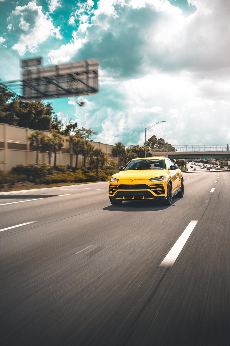 Lamborghini Urus Poster, High-speed Luxury SUV Print, Exotic Car Art ...