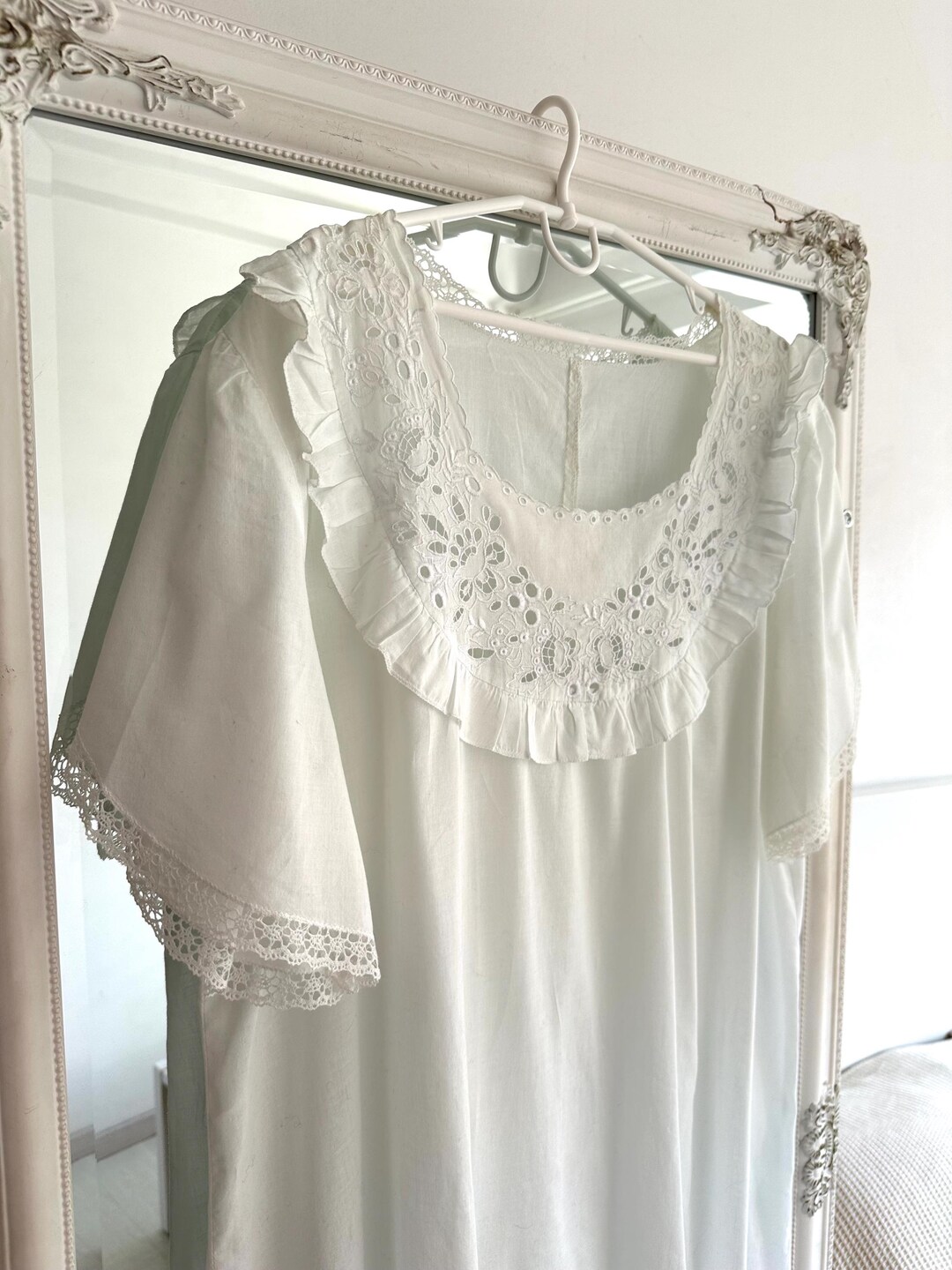 Vintage Gentle Cotton Night Gown, Night Dress, Night Gown, Soft Cotton ...