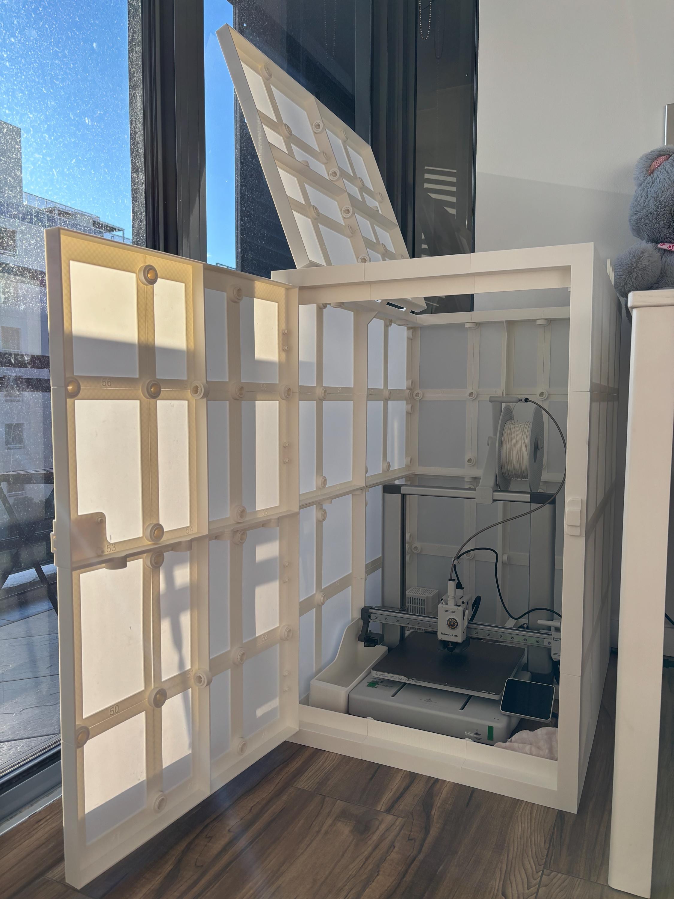 Enclosure for Bambu Lab A1 + Top Mount AMS Lite (3D Printable Digital ...