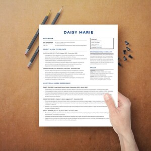 Editable Resume Template for Creative Professionals - Etsy