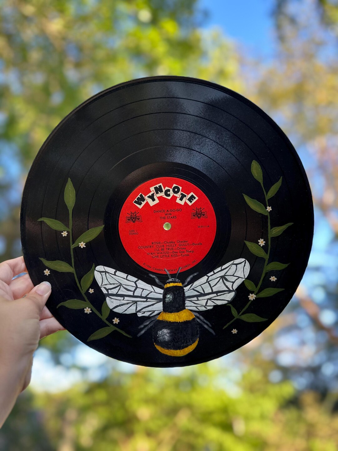 Bumblebee on Vinyl Record - Etsy